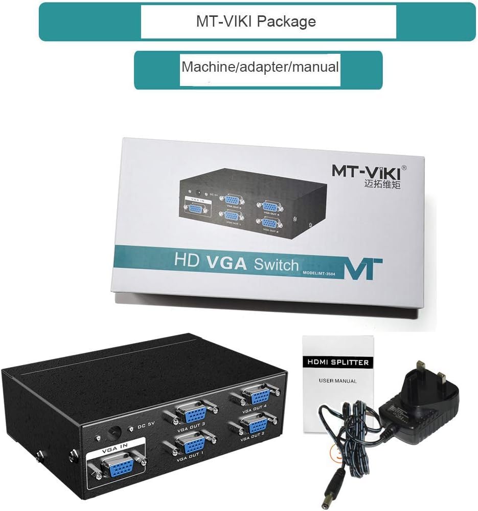 اسپلیتر تبدیل 1 به 4 پورت VGA 250MHz - پیشگامان