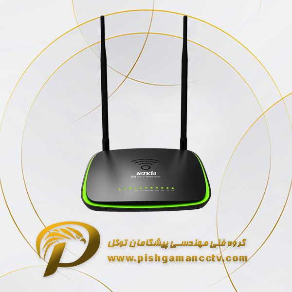 مودم روتر ADSL2 Plus بی‌سیم N300 تندا مدل DH301 - پیشگامان